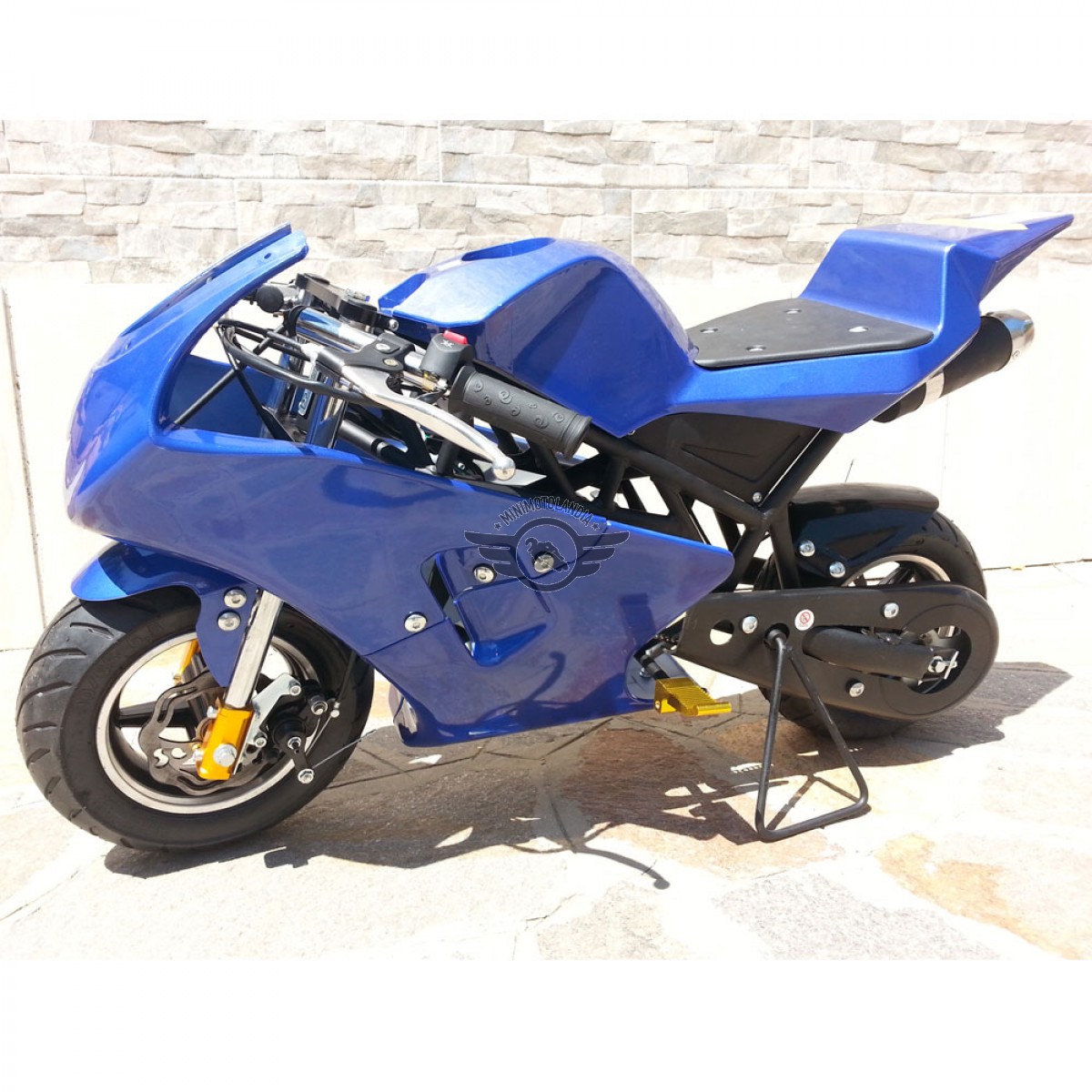 Minimoto GP2 Raffreddata Aria Motore 49cc Minigp Blu - Minimoto ...