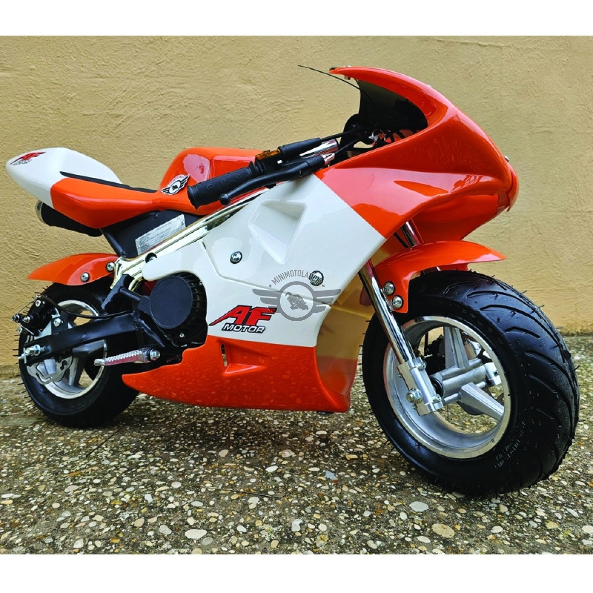Minimoto GP1 ARANCIONE 49cc Raffreddata Aria Motore 49cc | Minimotolandia
